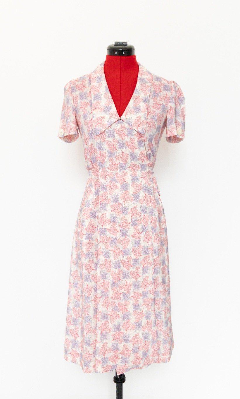 MIU MIU Silk Tea Dress in Multi-coloured | endource