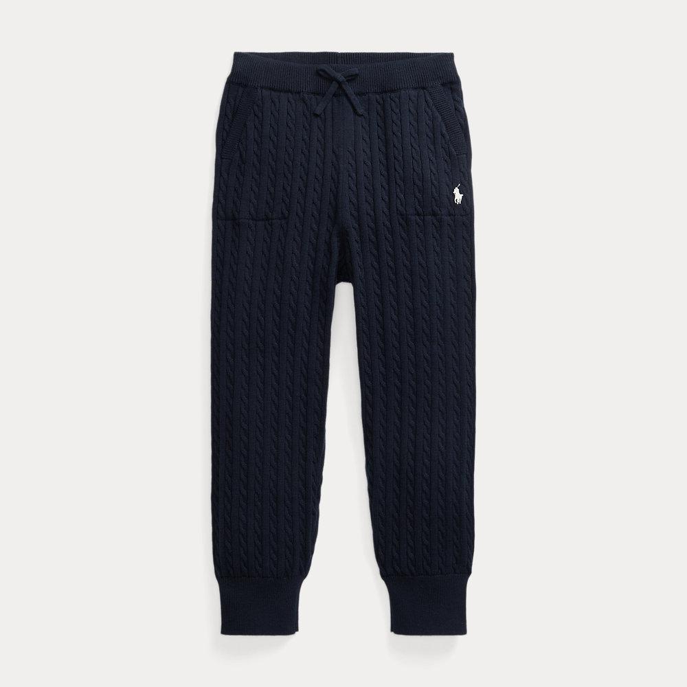 RALPH LAUREN Mini-Cable Cotton Jogging Bottoms | endource