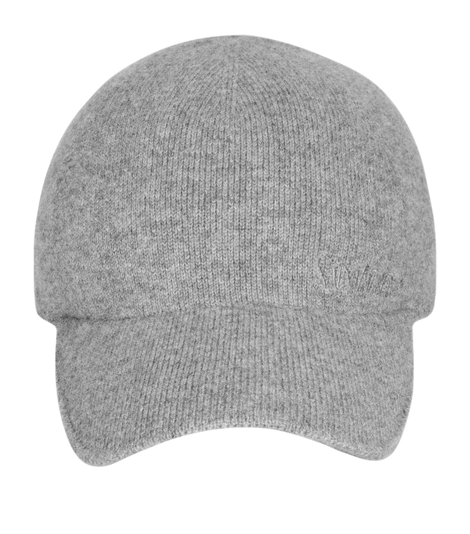 SAINT LAURENT Cashmere Baseball Cap in Grey | endource