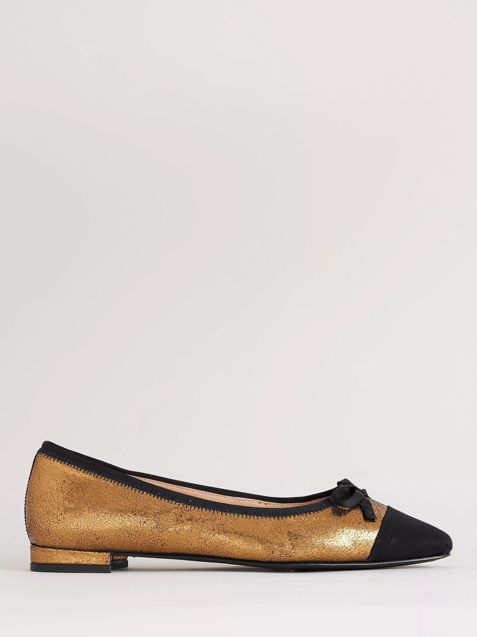 BODEN Toe Cap Ballerina Pumps in Bronze | endource