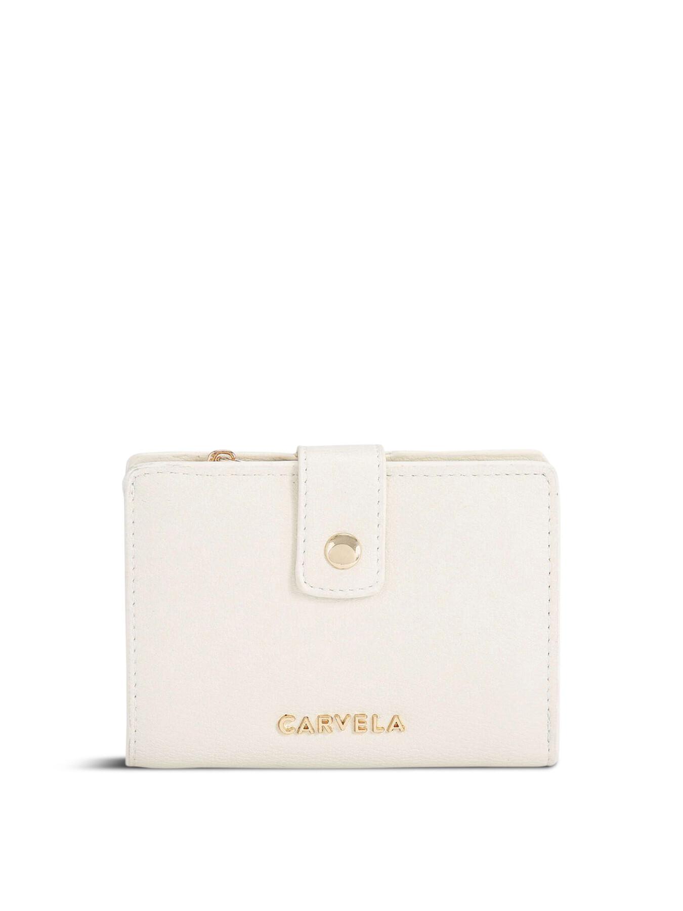 CARVELA Mandy Logo Purse in White | endource