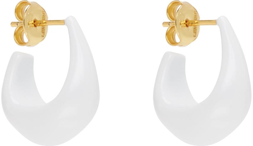 LEMAIRE Curved Mini Drop Earrings | Endource