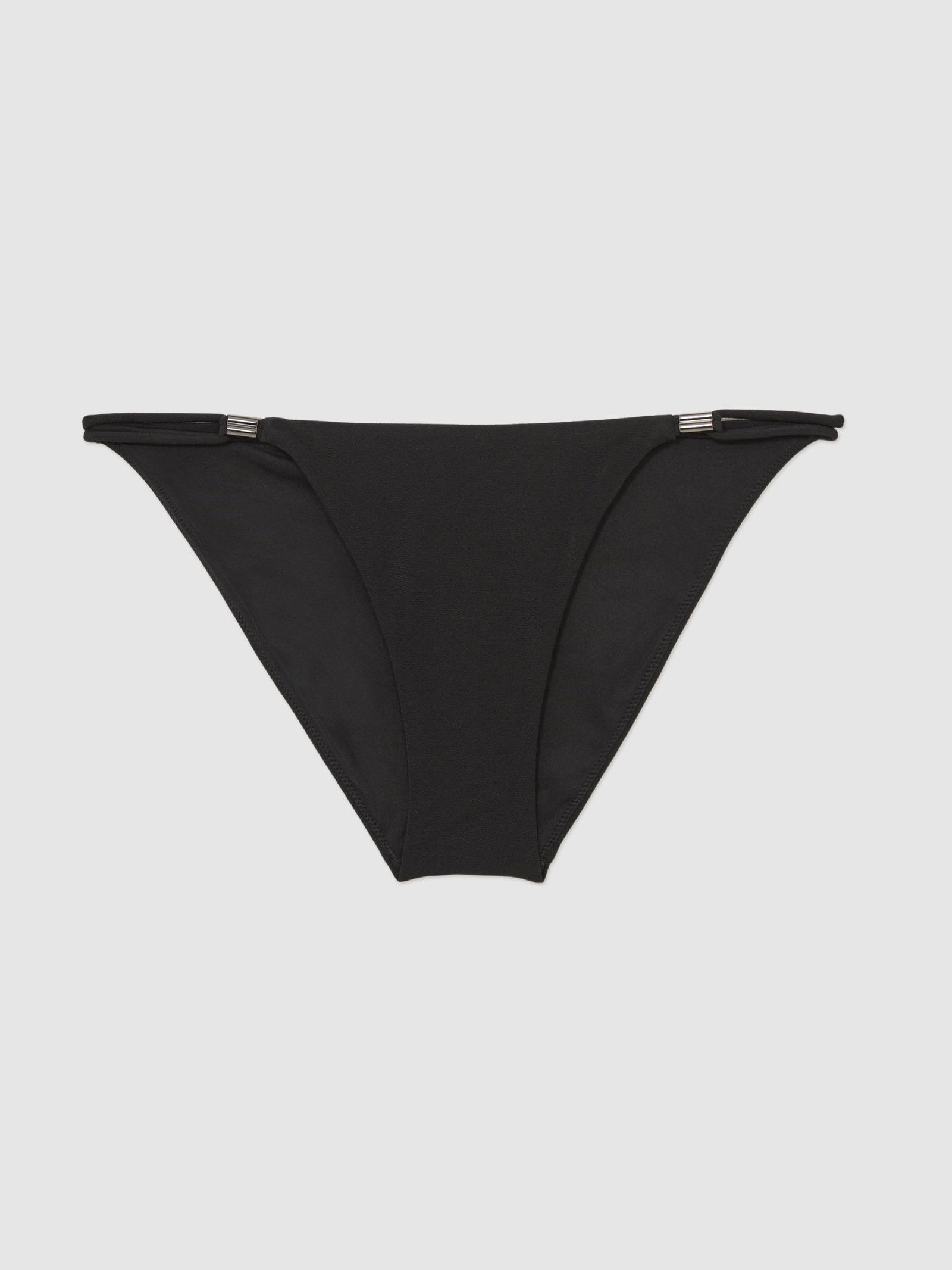 CALVIN KLEIN String Bikini Bottoms in Black | endource