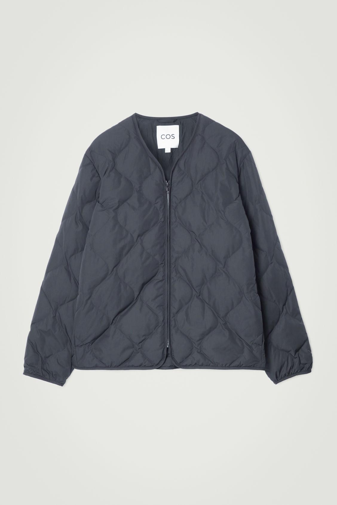 COS Quilted Down Liner Jacket in BLACK | endource