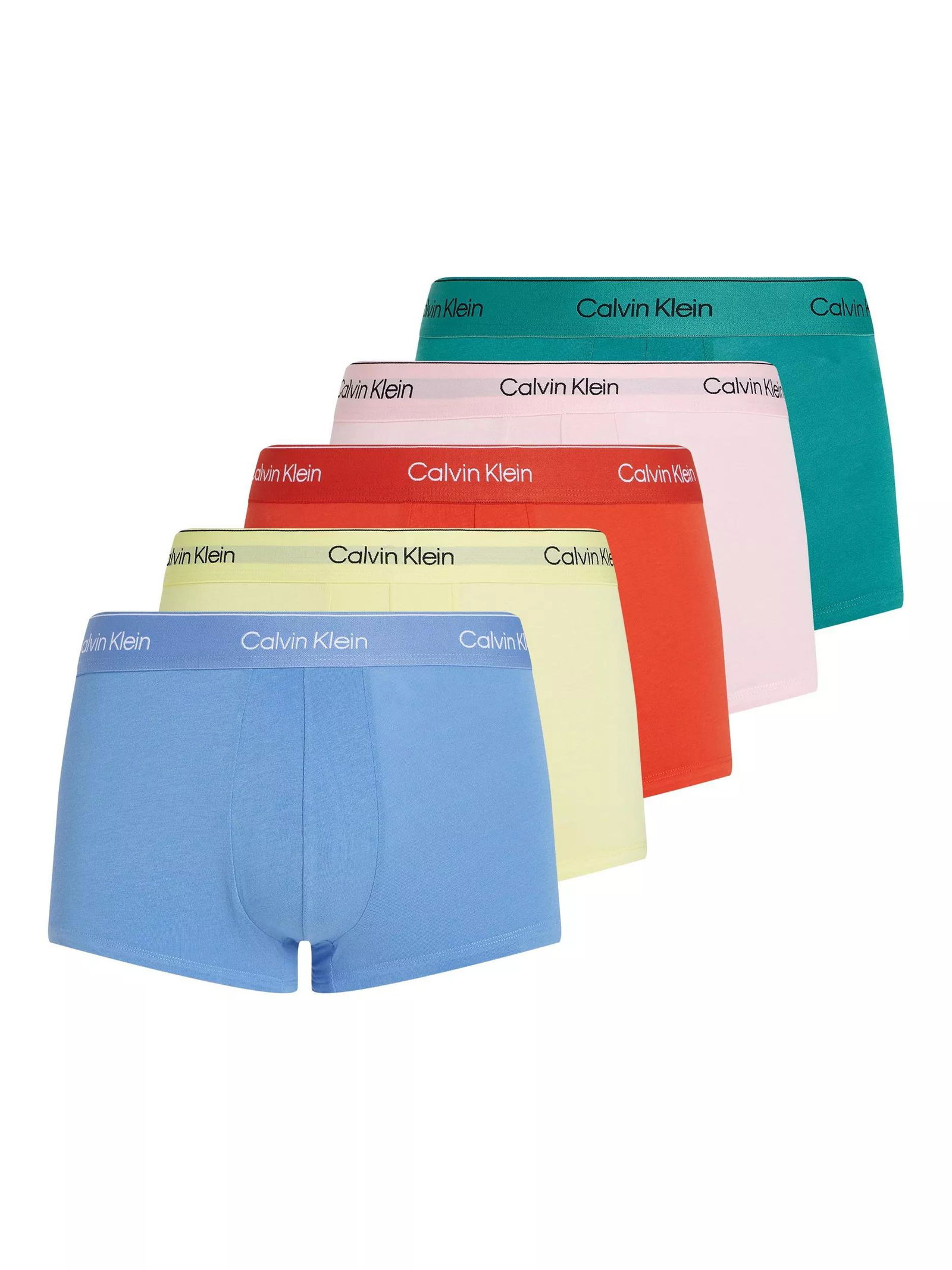 CALVIN KLEIN Icon Pride Cotton Stretch Low Rise Trunks, Pack Of 5 ...