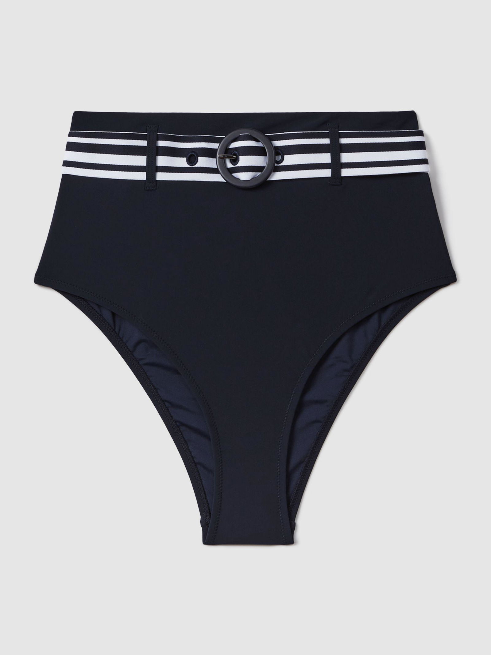 REISS Jessica High Rise Belted Bikini Bottoms | endource