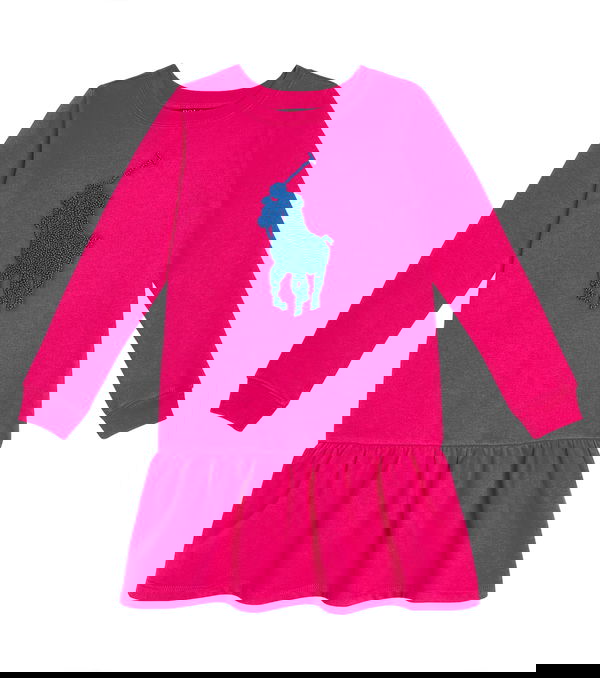 POLO RALPH LAUREN Logo Embroidered Cotton-blend Dress | endource