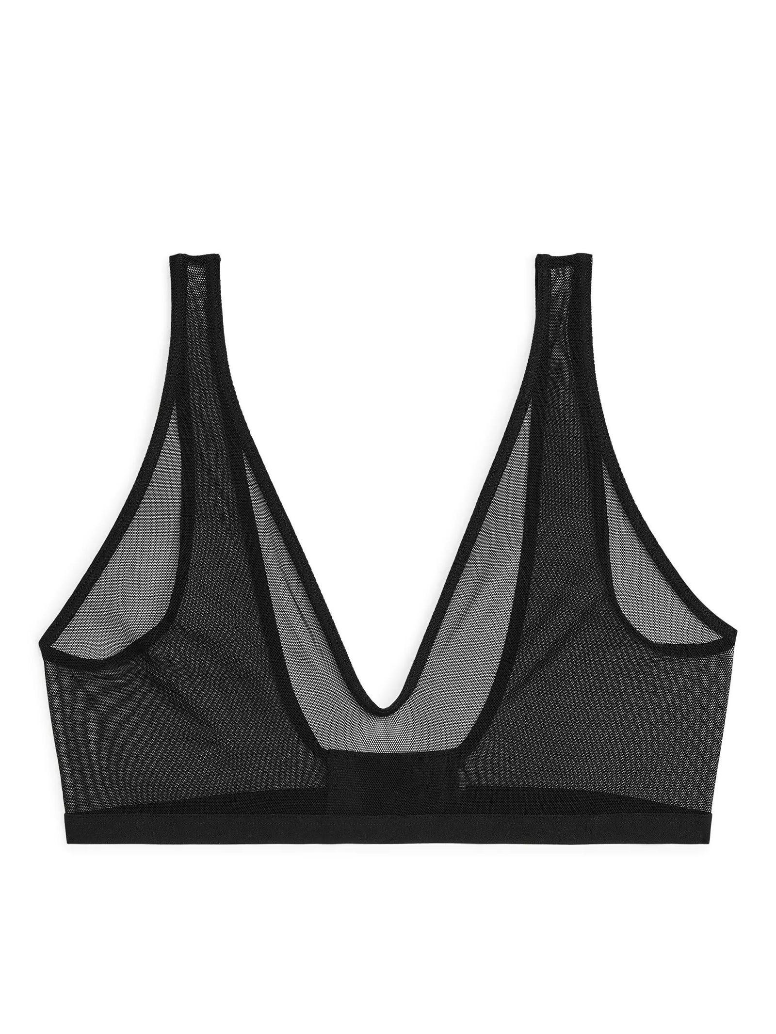 ARKET Mesh Bra in Black | endource