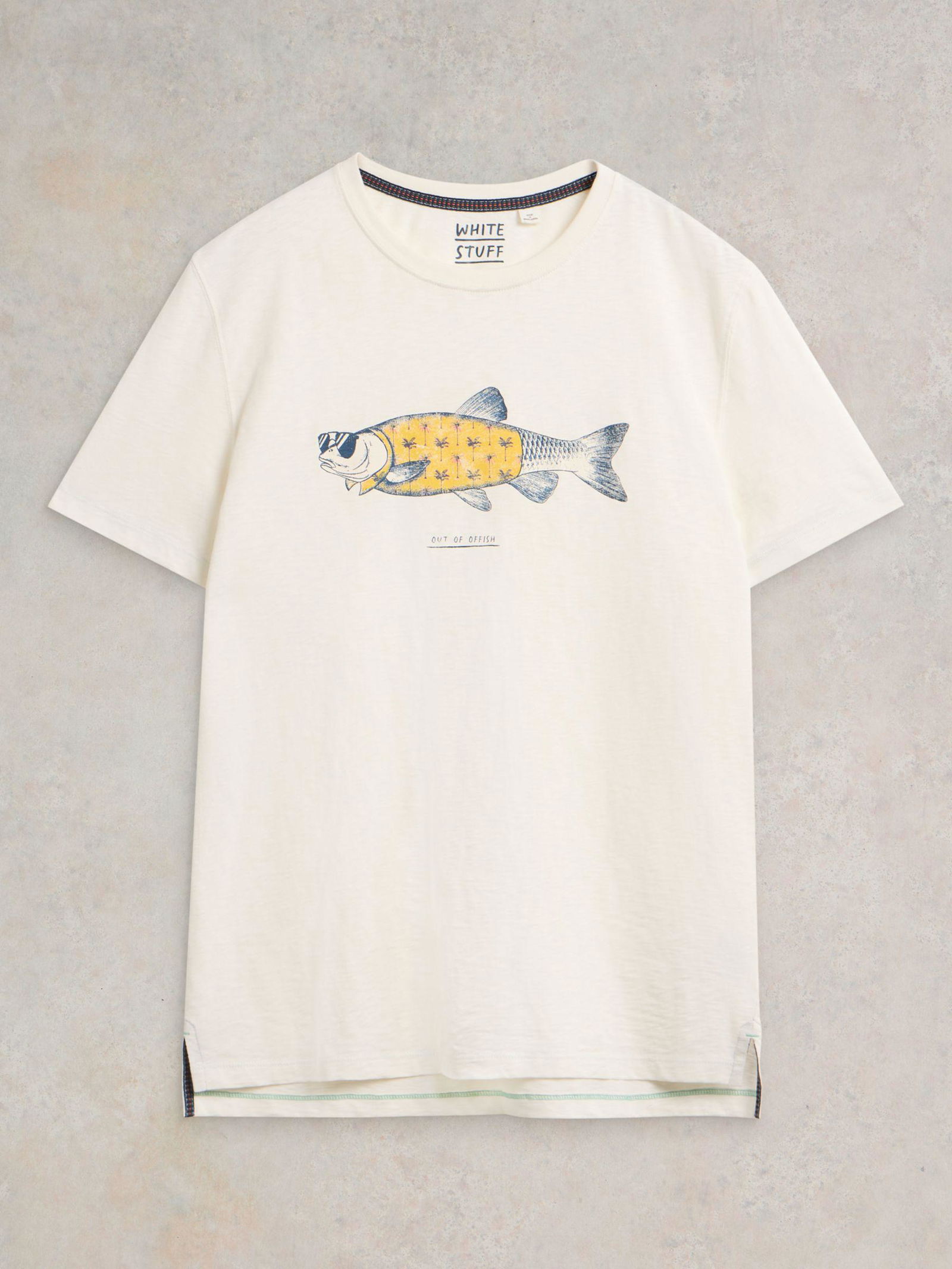 WHITE STUFF Out Tee in White/Multi | Endource