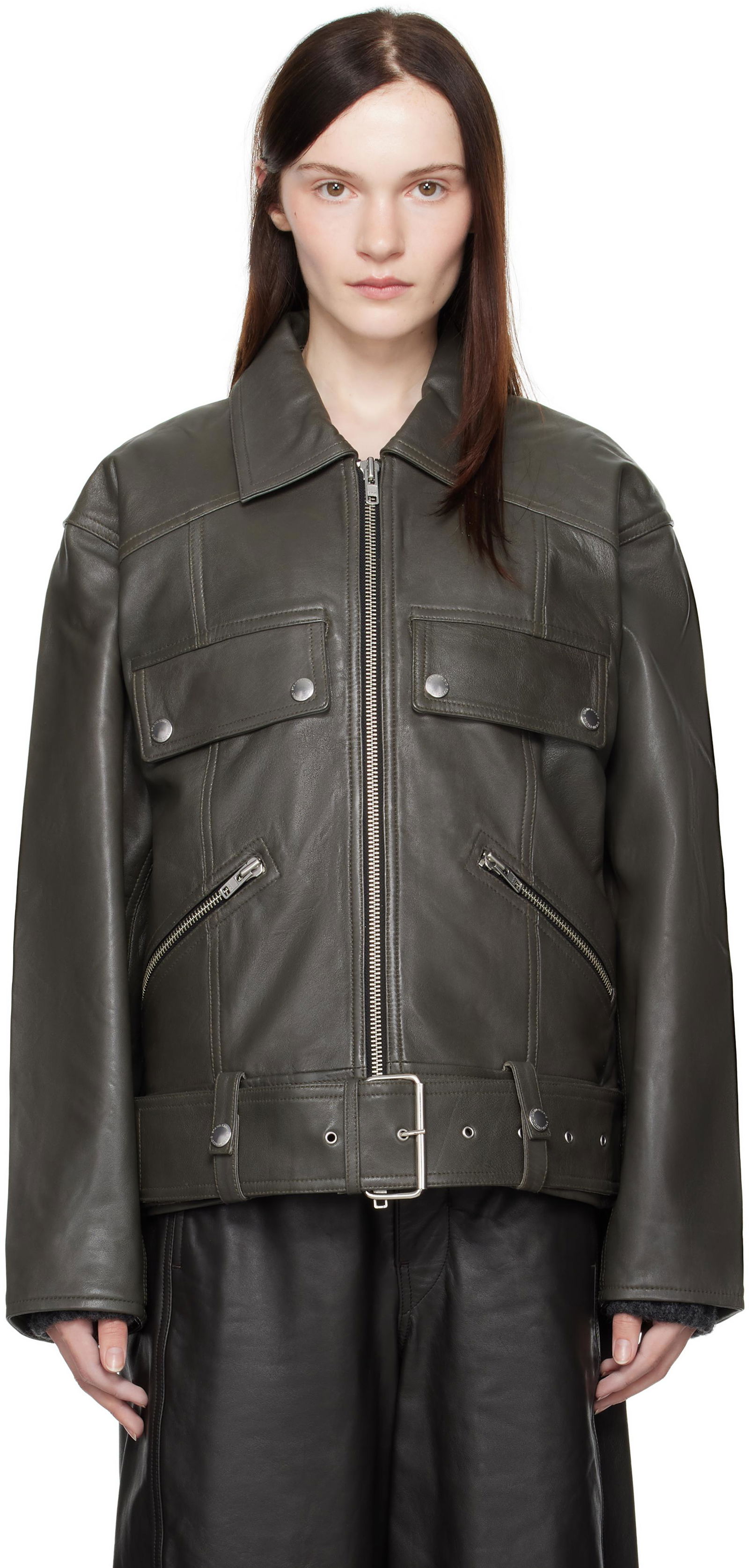 STAND STUDIO Yara Leather Jacket | endource