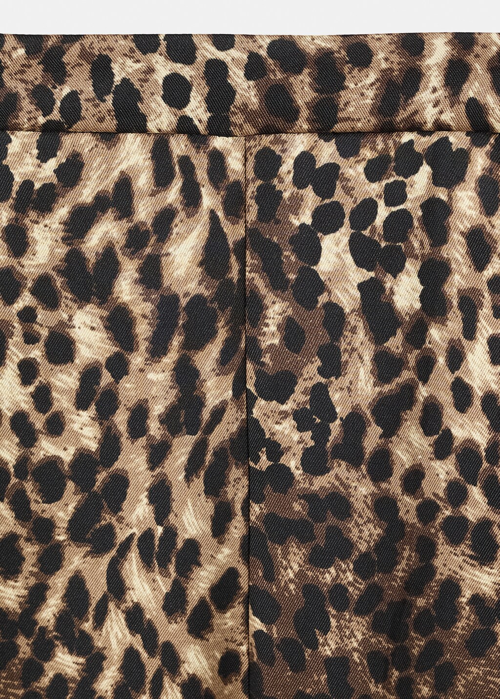 MANGO Leopard-print Satin Trousers | endource