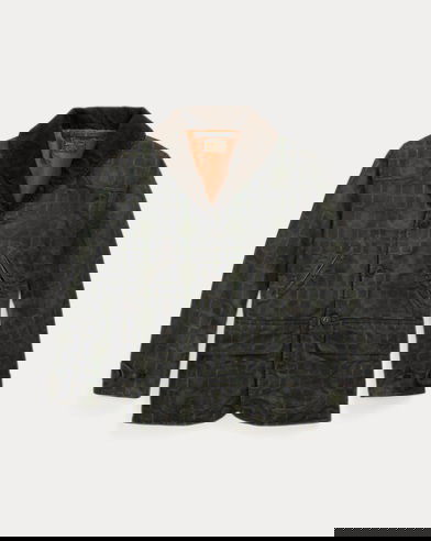 RALPH LAUREN RRL Check-Print Oilcloth Jacket | endource