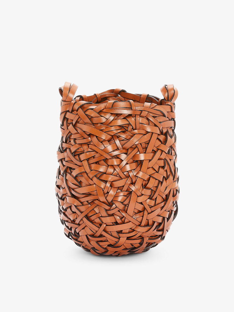 LOEWE Nest Small Leather Crossbody Bag in TAN | endource