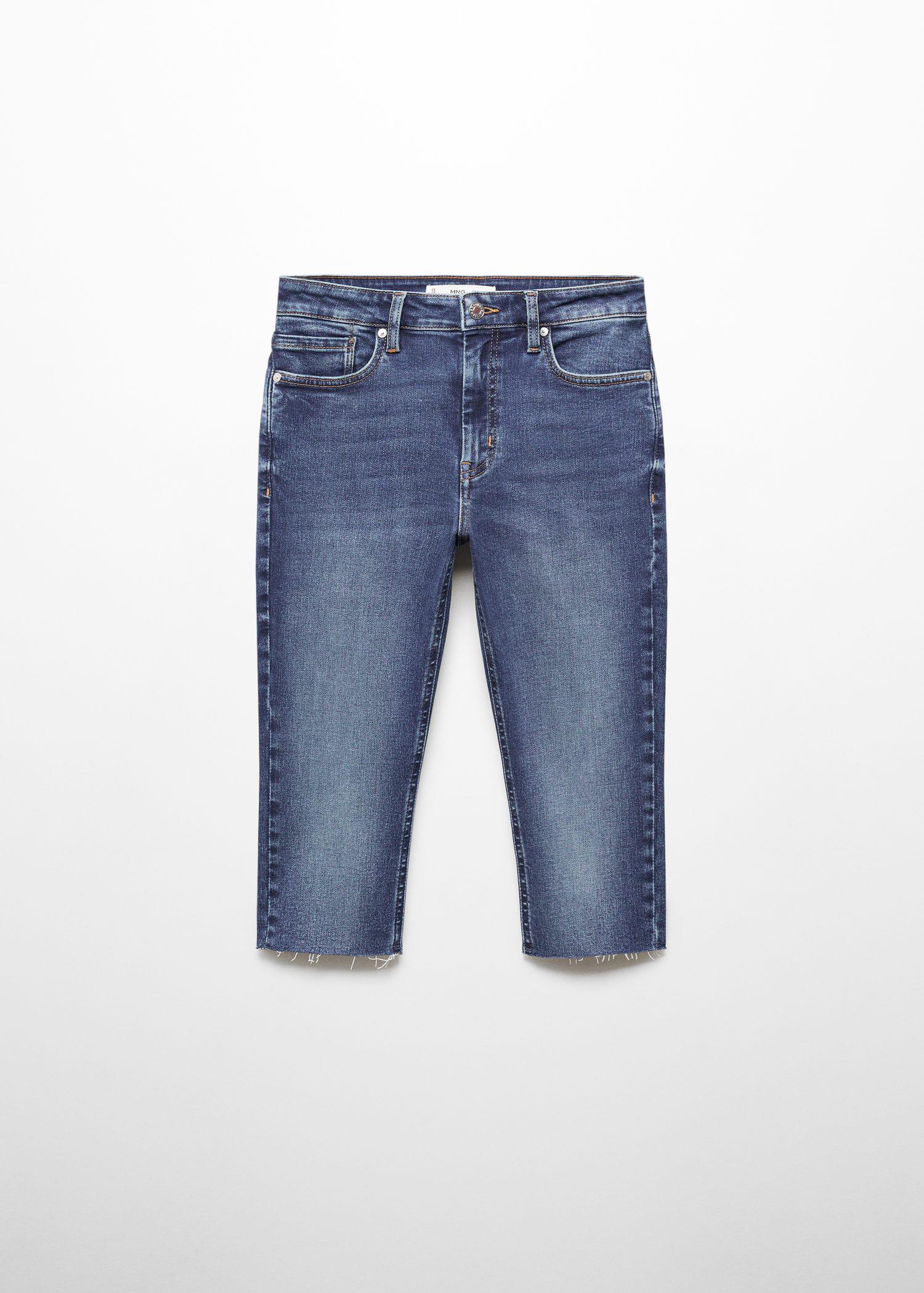 MANGO Capri Slim-Fit Jeans | endource