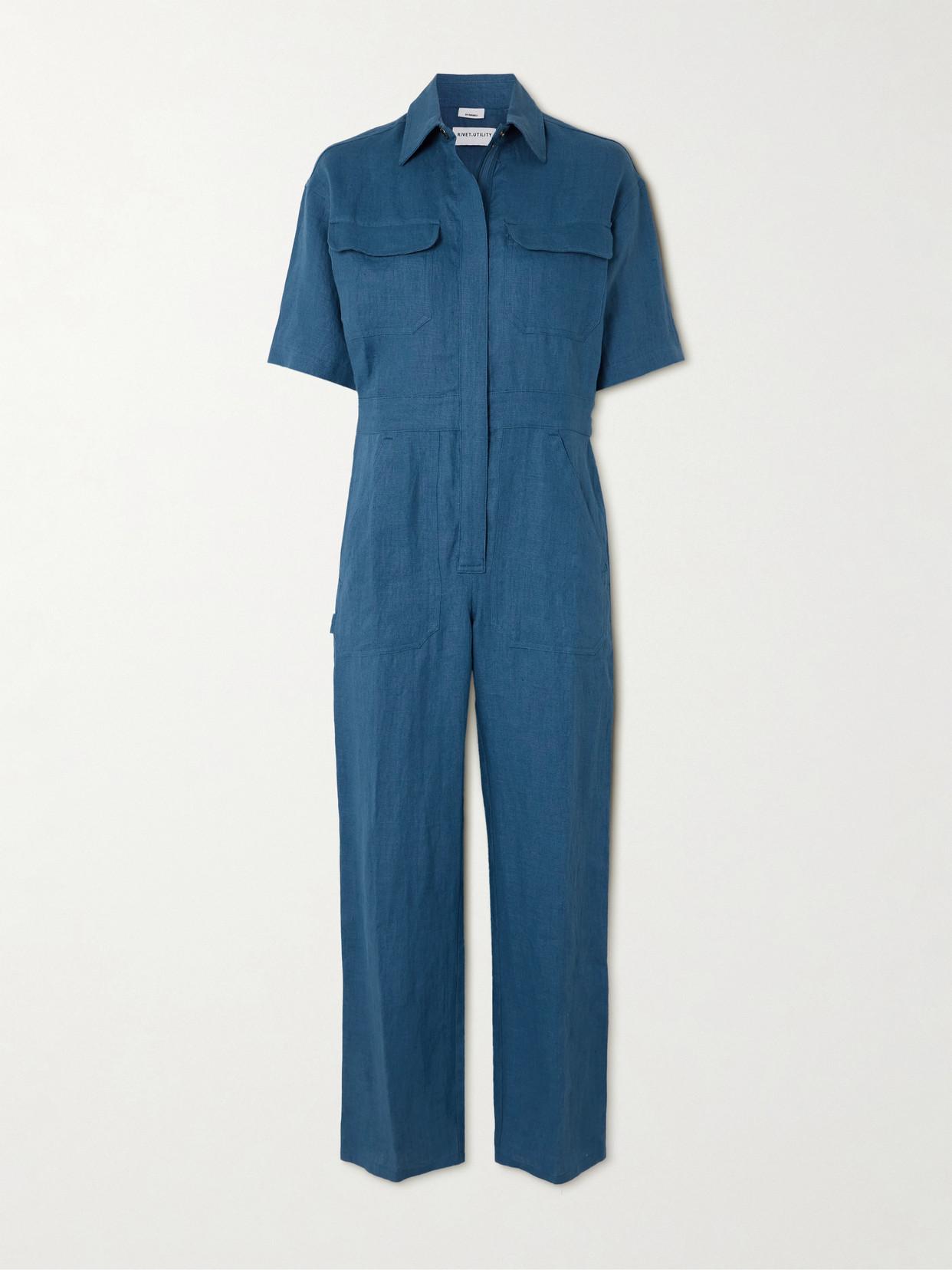 RIVET UTILITY Dynamo Linen Jumpsuit | endource