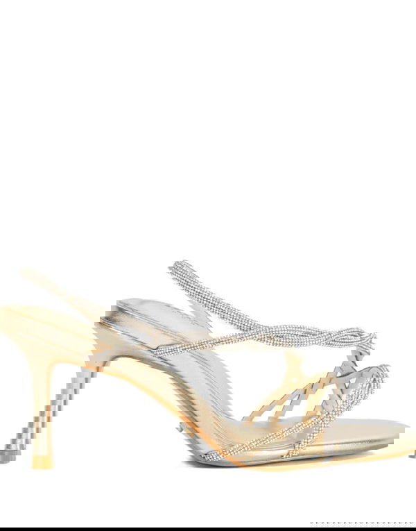 Dune London Milene Heeled Sandals In Gold | endource