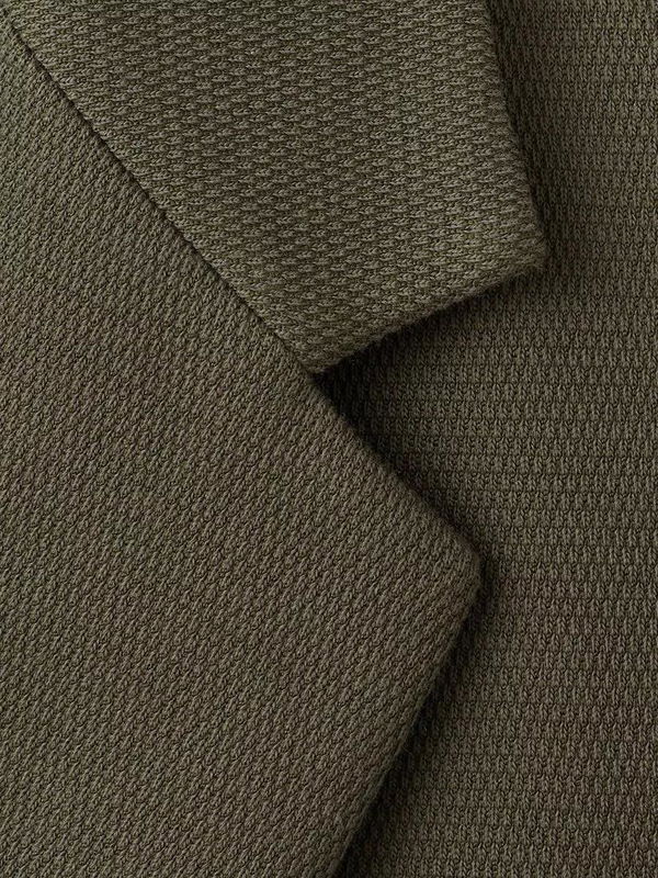 MANGO Moon Slim Fit Blazer, Khaki | endource