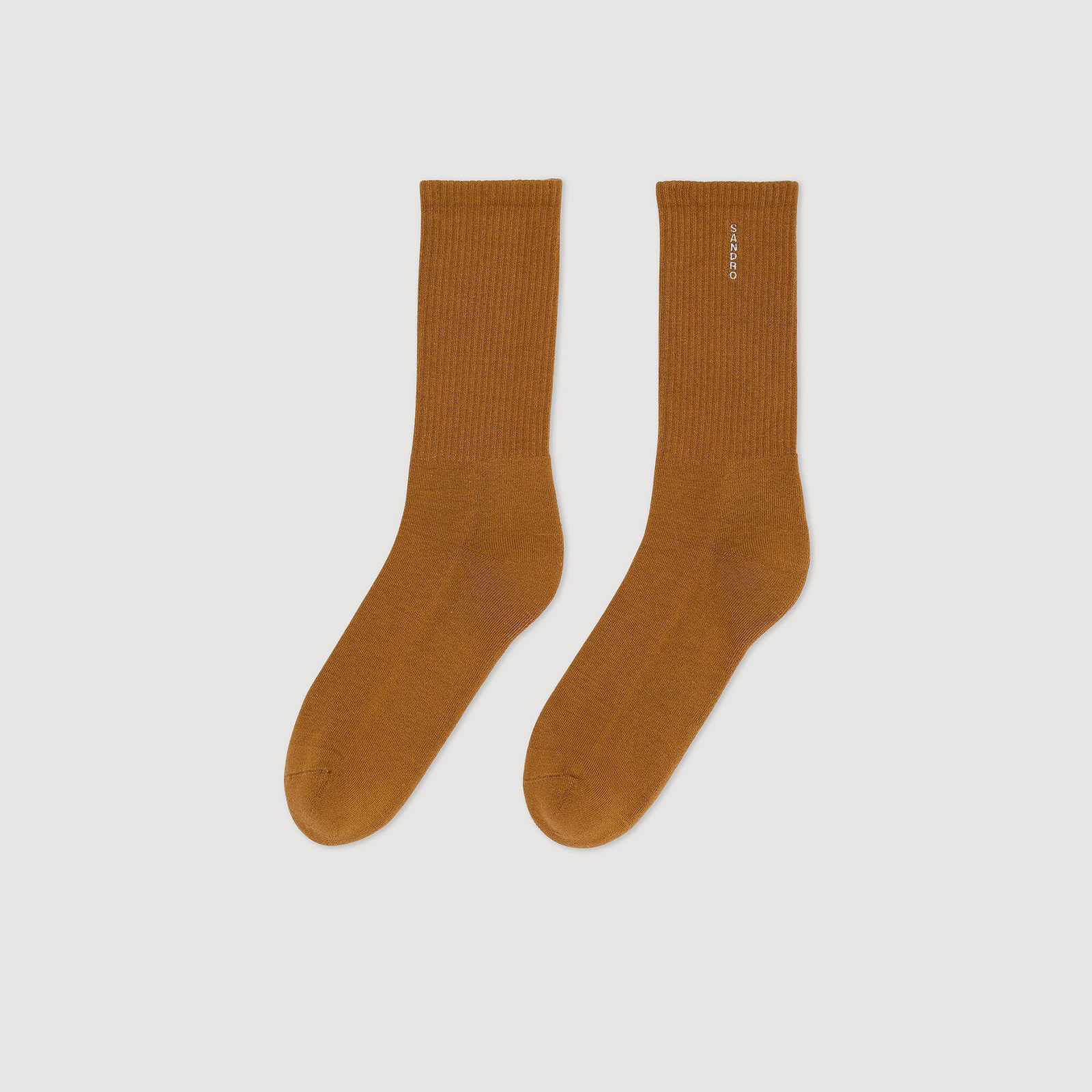 SANDRO Cotton Socks in white | endource