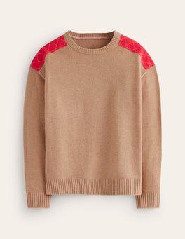 BODEN Quilted Patch Jumper | endource