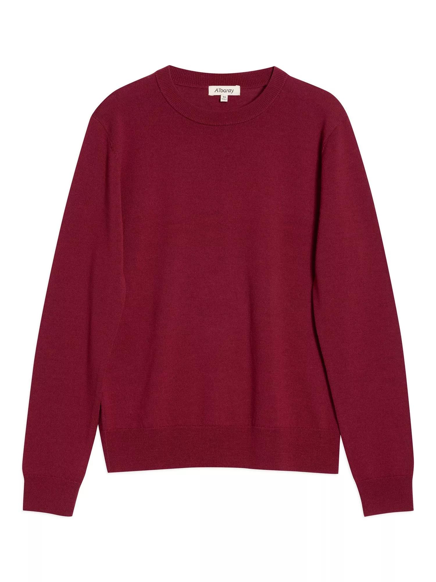 ALBARAY Crew Neck Pure Merino Wool Jumper | endource