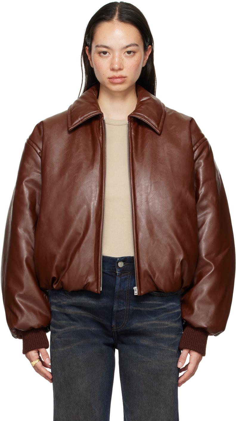 ACNE STUDIOS Coated Faux-Leather Bomber Jacket | endource