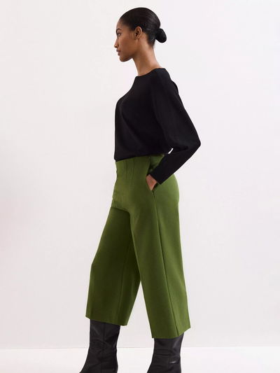 PHASE EIGHT Aubrielle Tailored Culottes, Green | endource