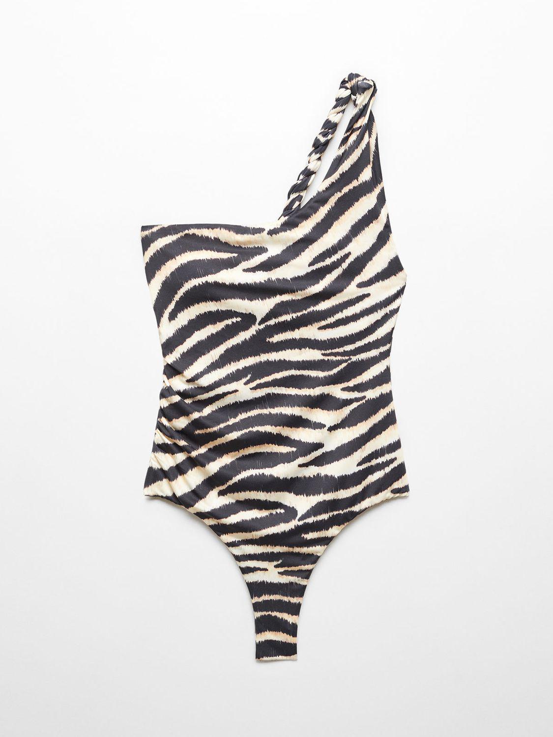MANGO Animal Print Swimsuit | endource