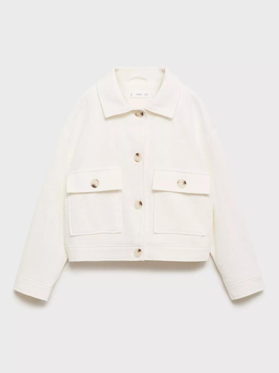 MANGO Kids' Musa Jacket in Light Beige | endource