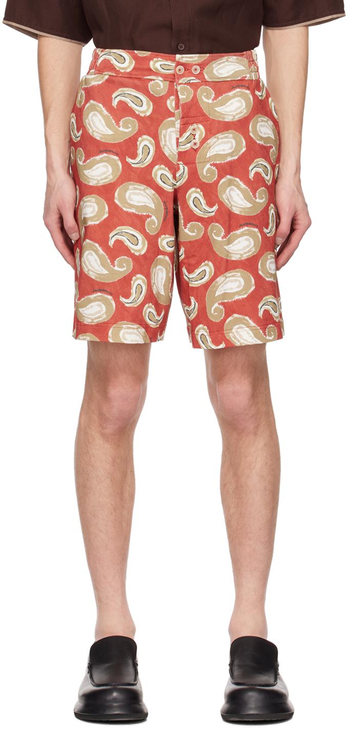 JACQUEMUS Le Raphia 'Le Short Pingo' Shorts | endource