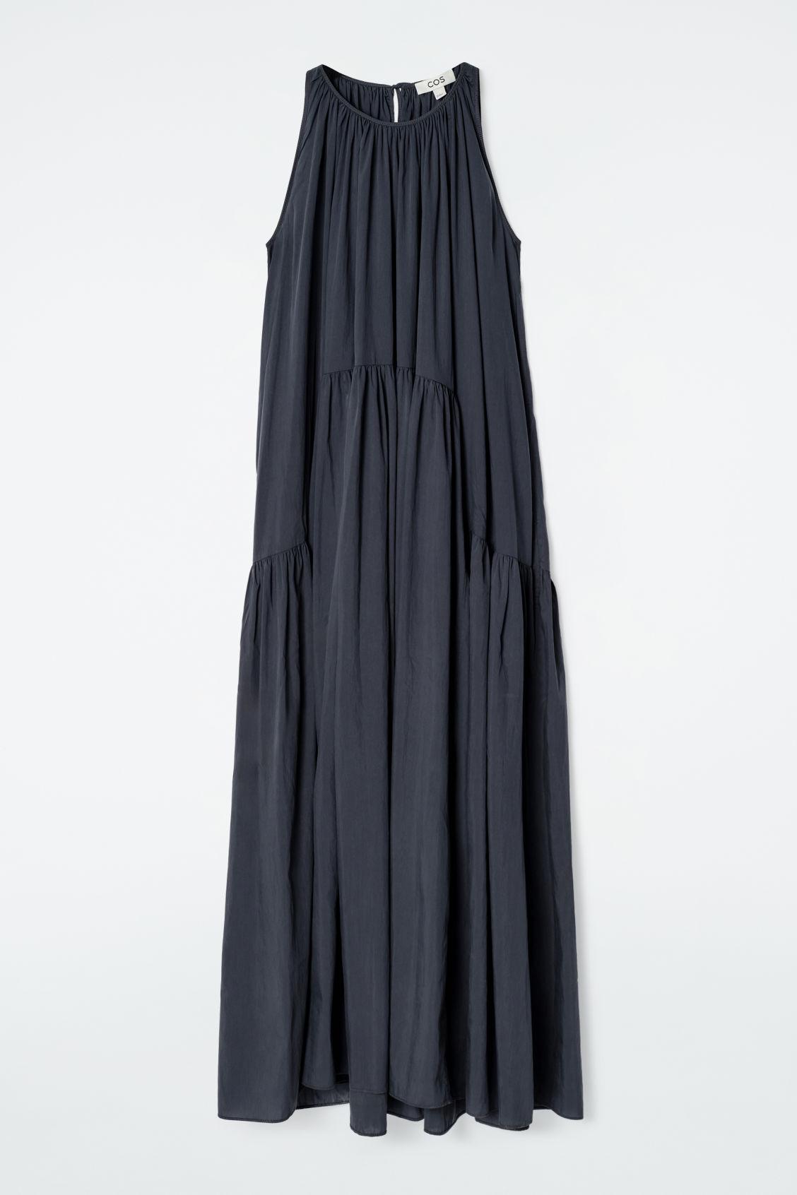 COS Gathered Halterneck Maxi Dress | endource