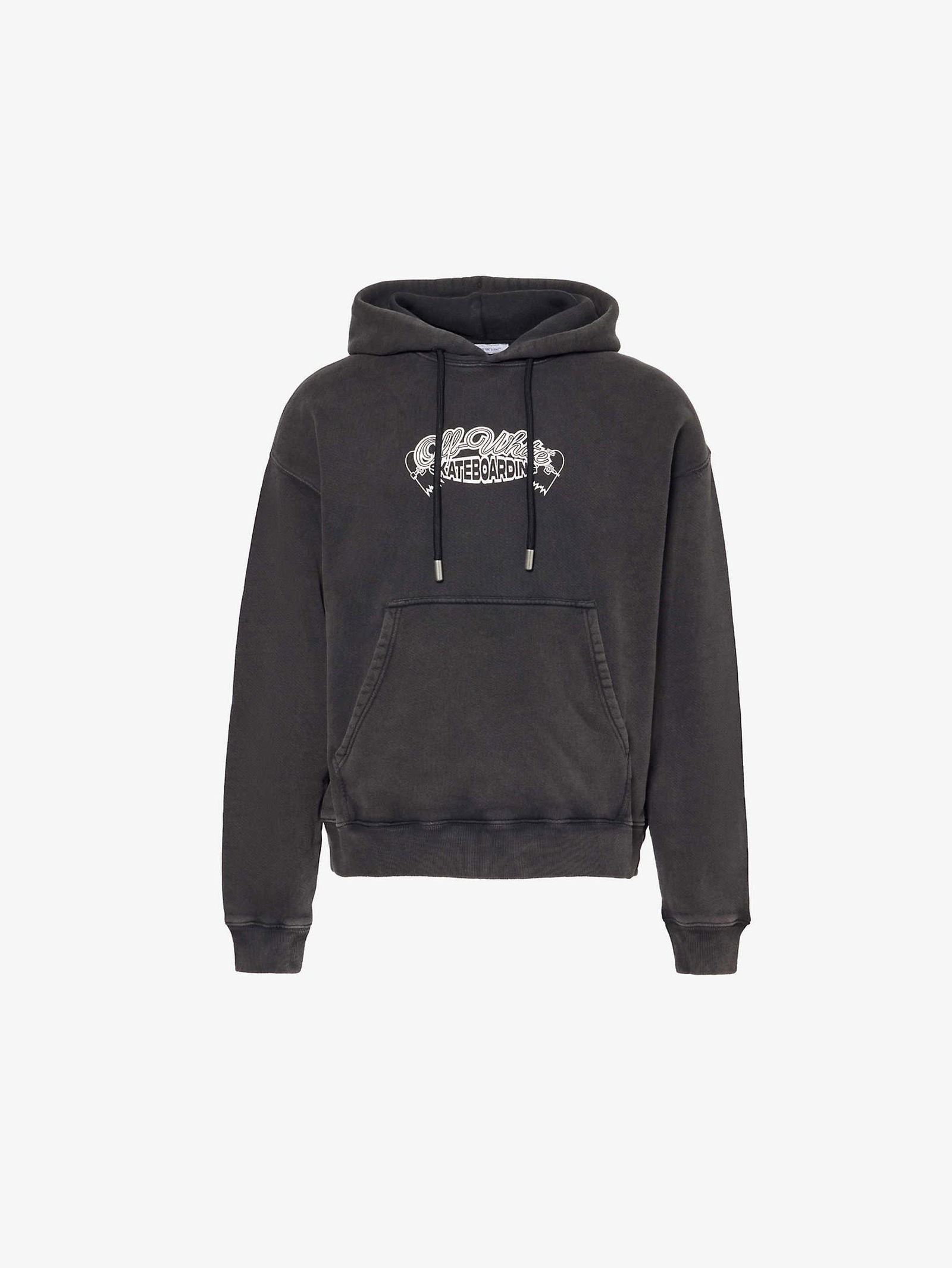 Off-White Arrow Skate Kangaroo-Pocket Relaxed-Fit Cotton-Jersey Hoody ...