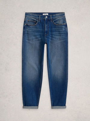 WHITE STUFF Freya Weekend Straight Jeans, Dark Blue | endource