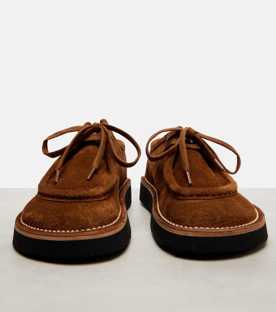 LOEWE Faro Suede Derby Shoes | endource