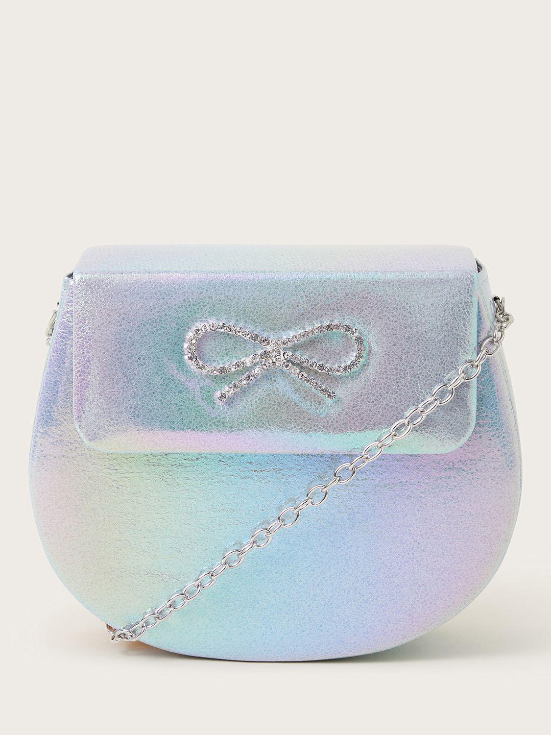 Monsoon Shimmer Bow Bag in Blue | endource