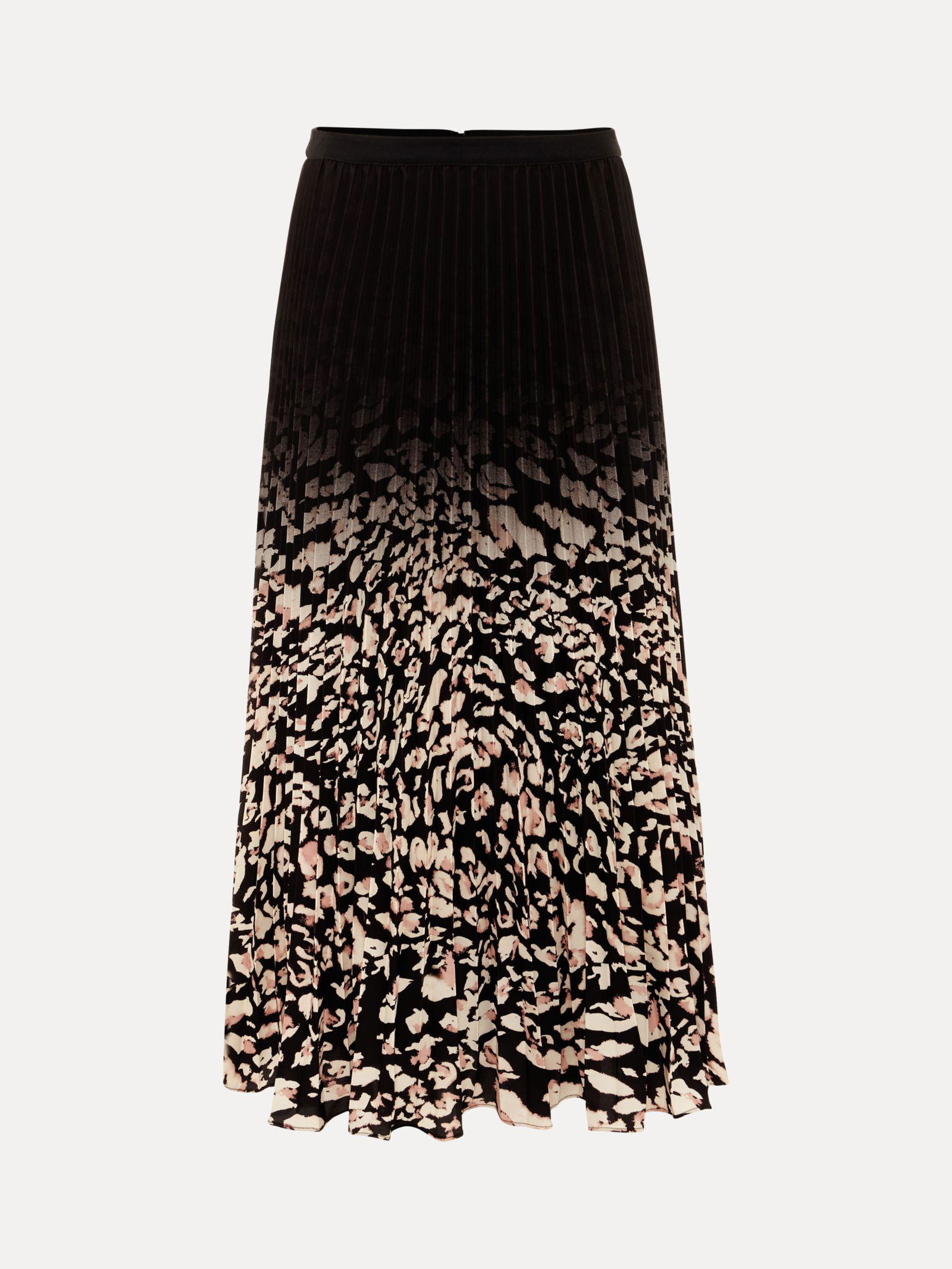 PHASE EIGHT Elmina Pleated Skirt in Natural/Black | endource