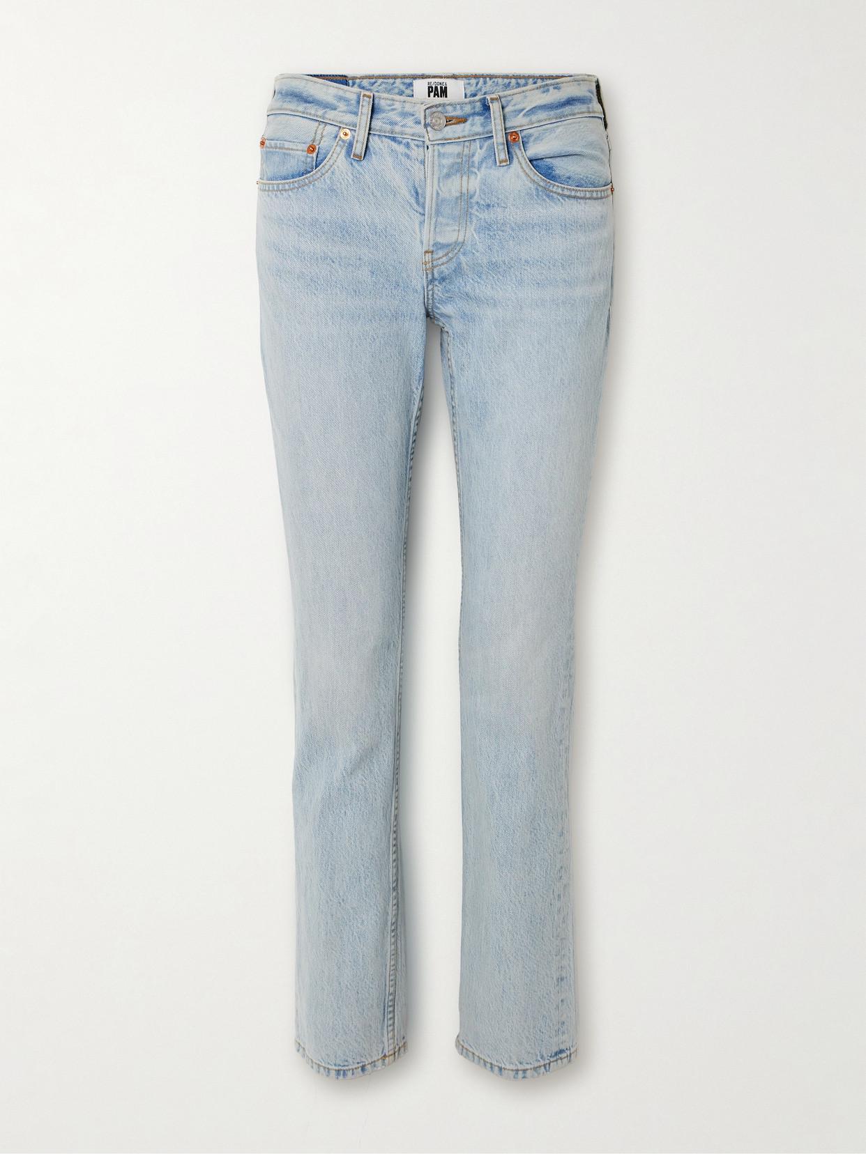 RE/DONE RE/DONE x Pamela Anderson - The Anderson High-Rise Slim-Leg ...