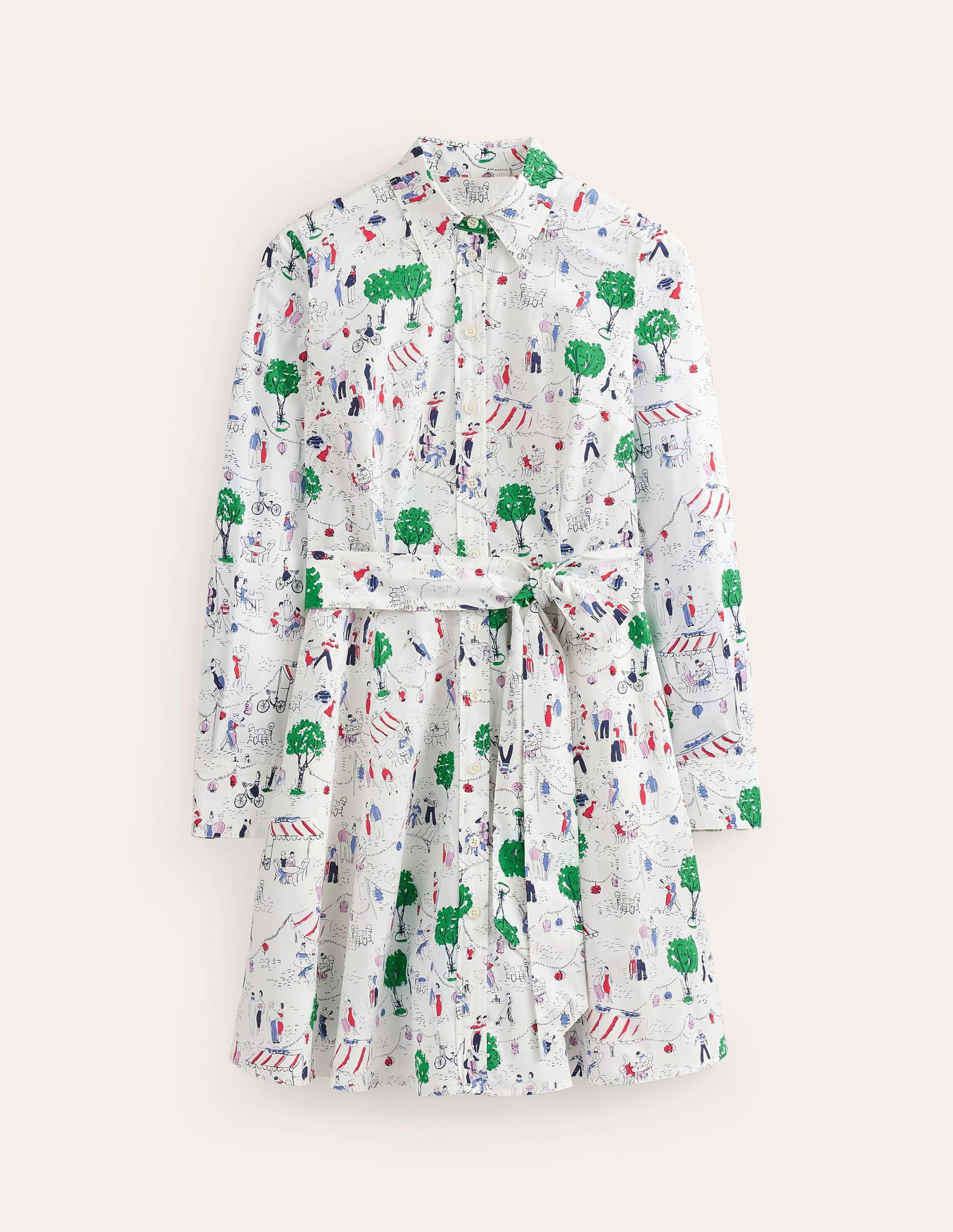 BODEN Amy Cotton Short Shirt Dress | endource