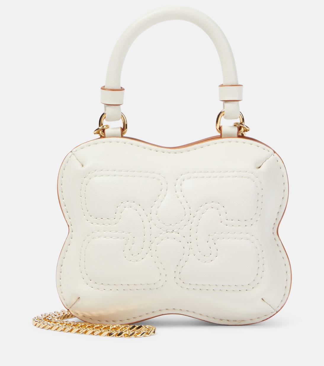 GANNI Butterfly Nano Faux Leather Crossbody Bag | endource