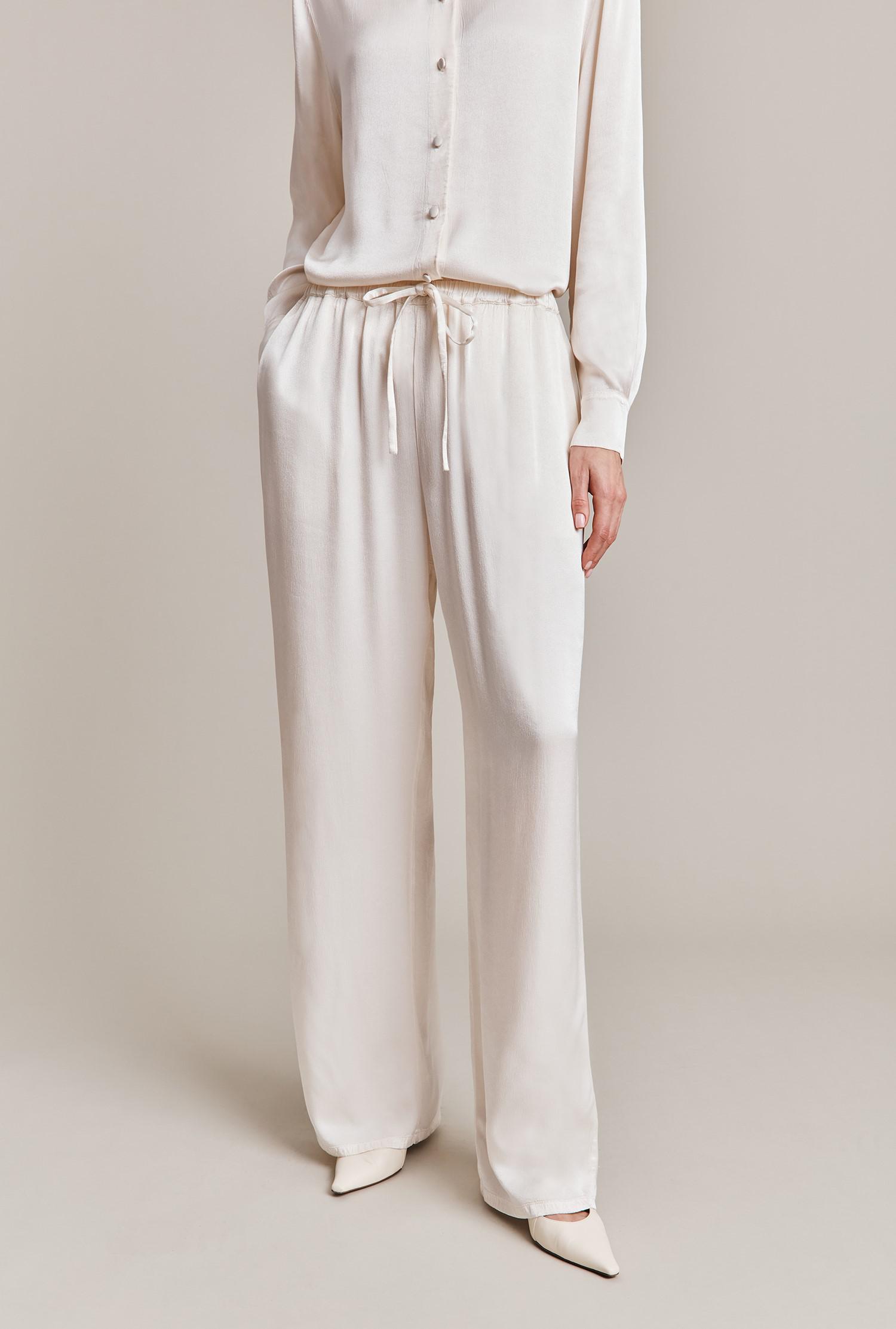 GHOST Imogen Satin Wide Leg Trouser | endource