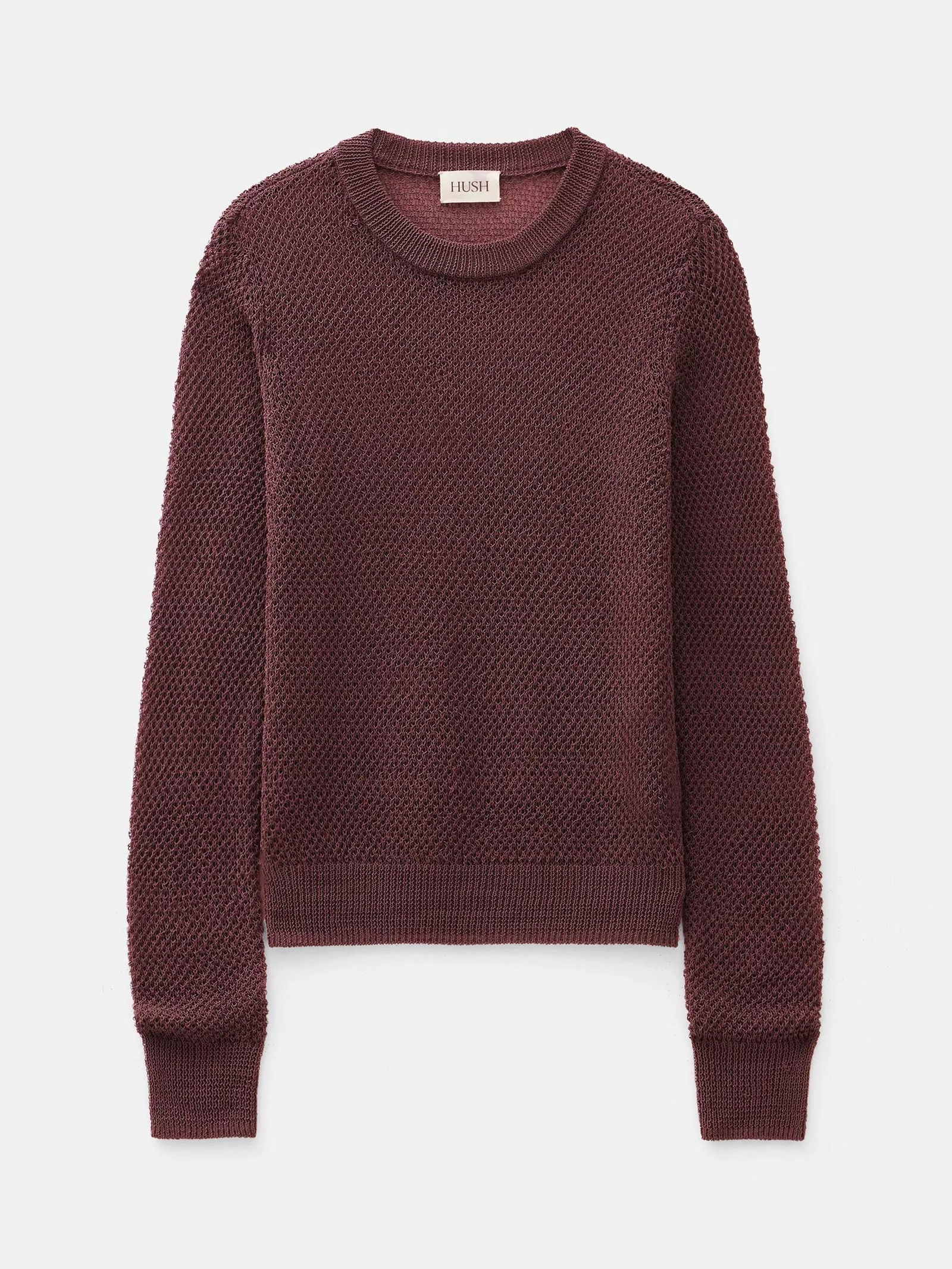HUSH Textured Stitch Semi-Sheer Jumper | endource