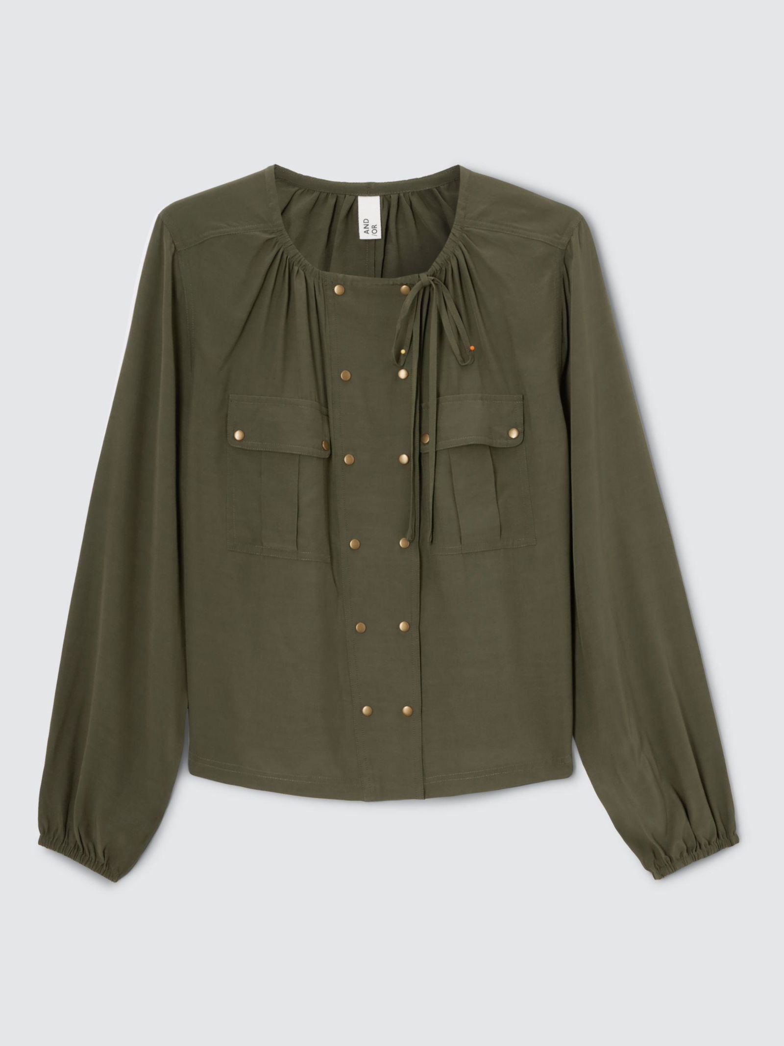 AND/OR Nina Utility Top in Khaki | Endource