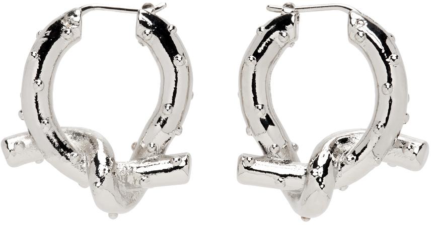 ACNE STUDIOS Knot Hoop Earrings | Endource