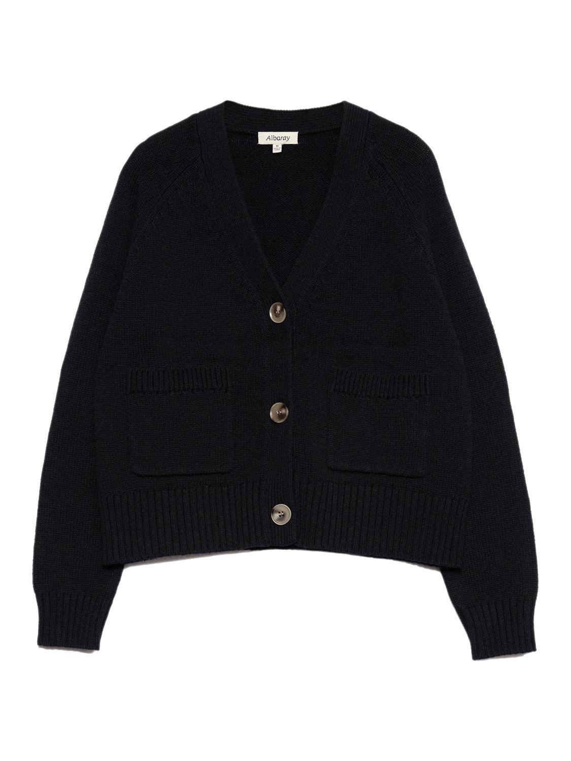 ALBARAY Pointelle Wool Blend Cardigan | endource