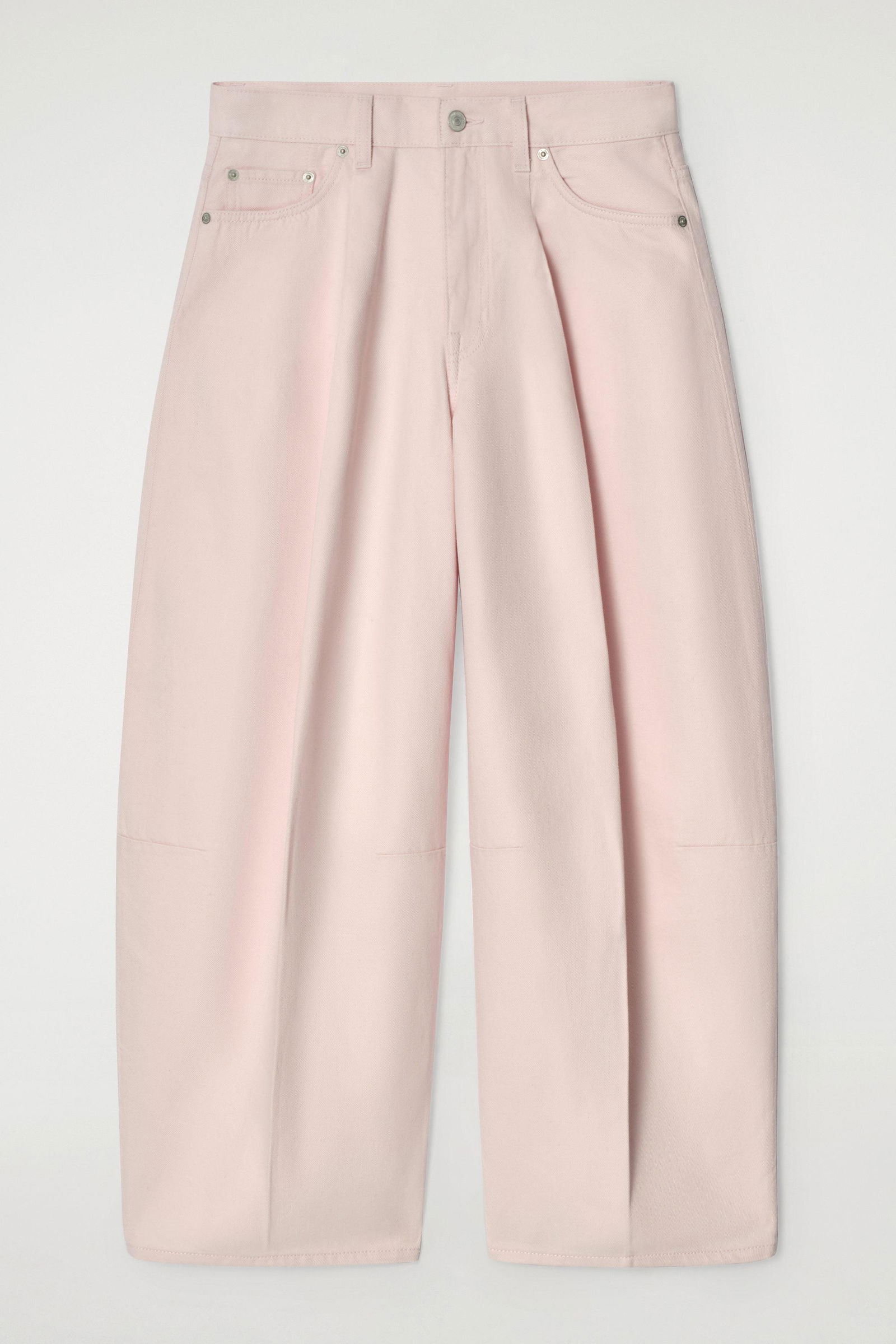 COS Twine Barrel-Leg Jeans in LIGHT PINK | endource