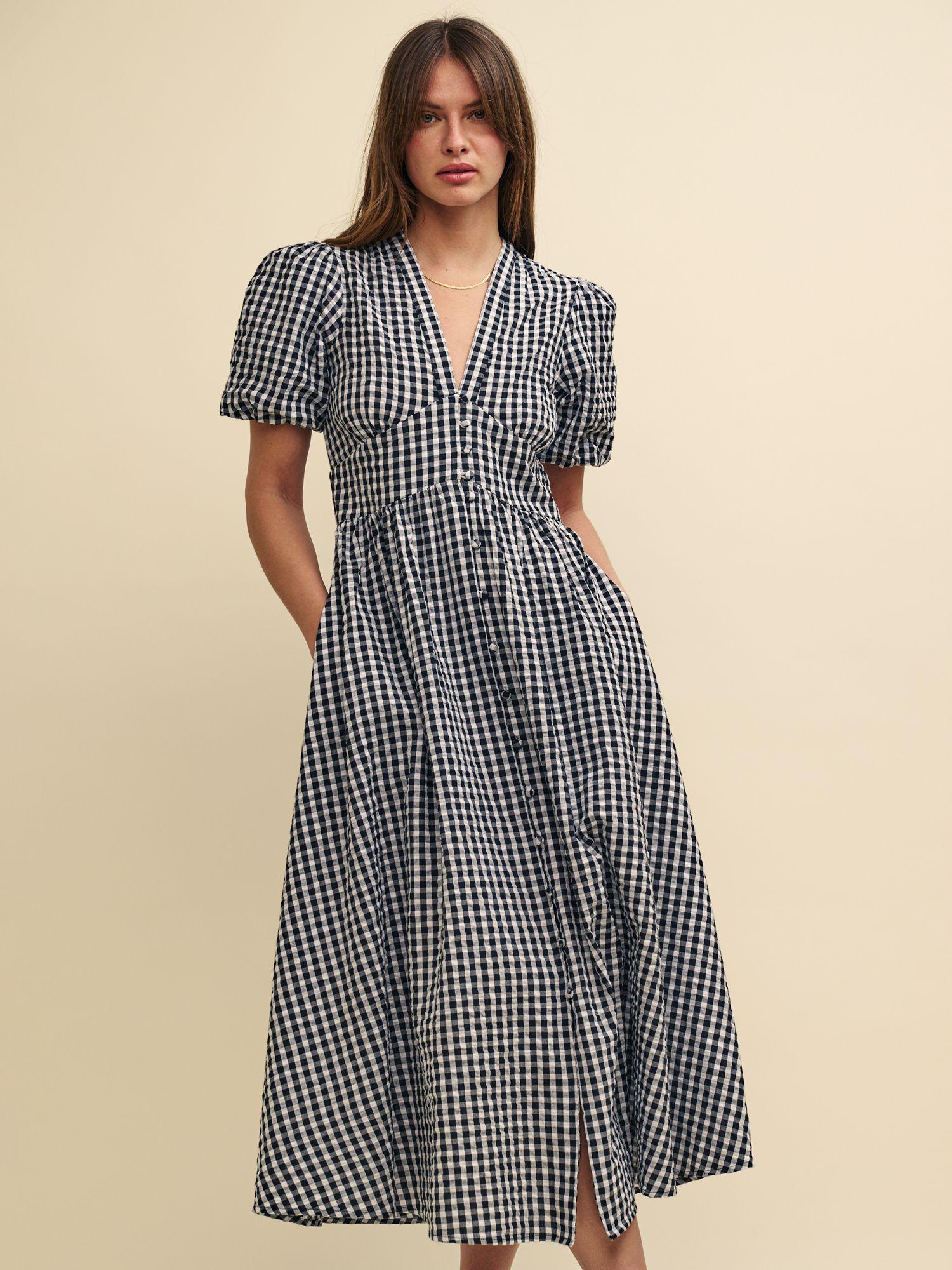 NOBODY'S CHILD Starlight Gingham Midi Dress | endource