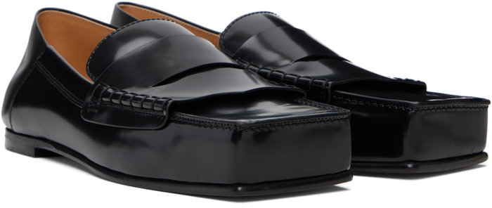 JACQUEMUS Black La Casa 'The Carré' Loafers | endource