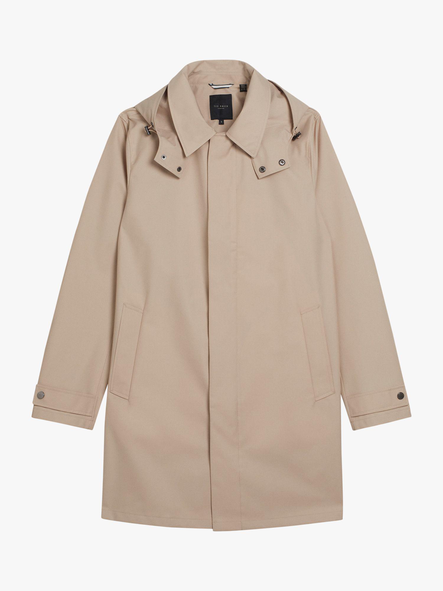 TED BAKER Batterc Hooded Commuter Mac in Natural Taupe | endource