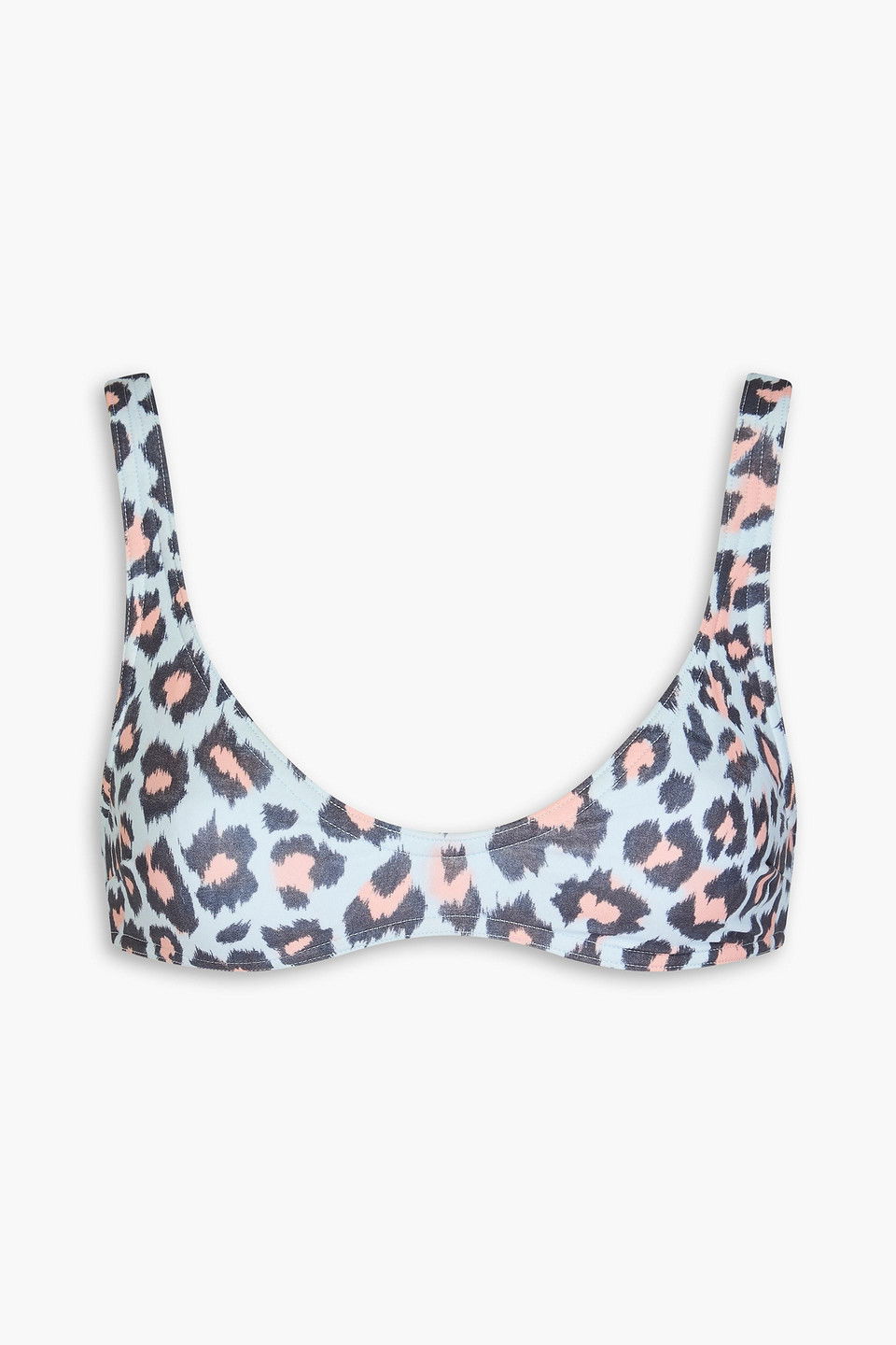 ZIMMERMANN Leopard-print Triangle Bikini Top | endource