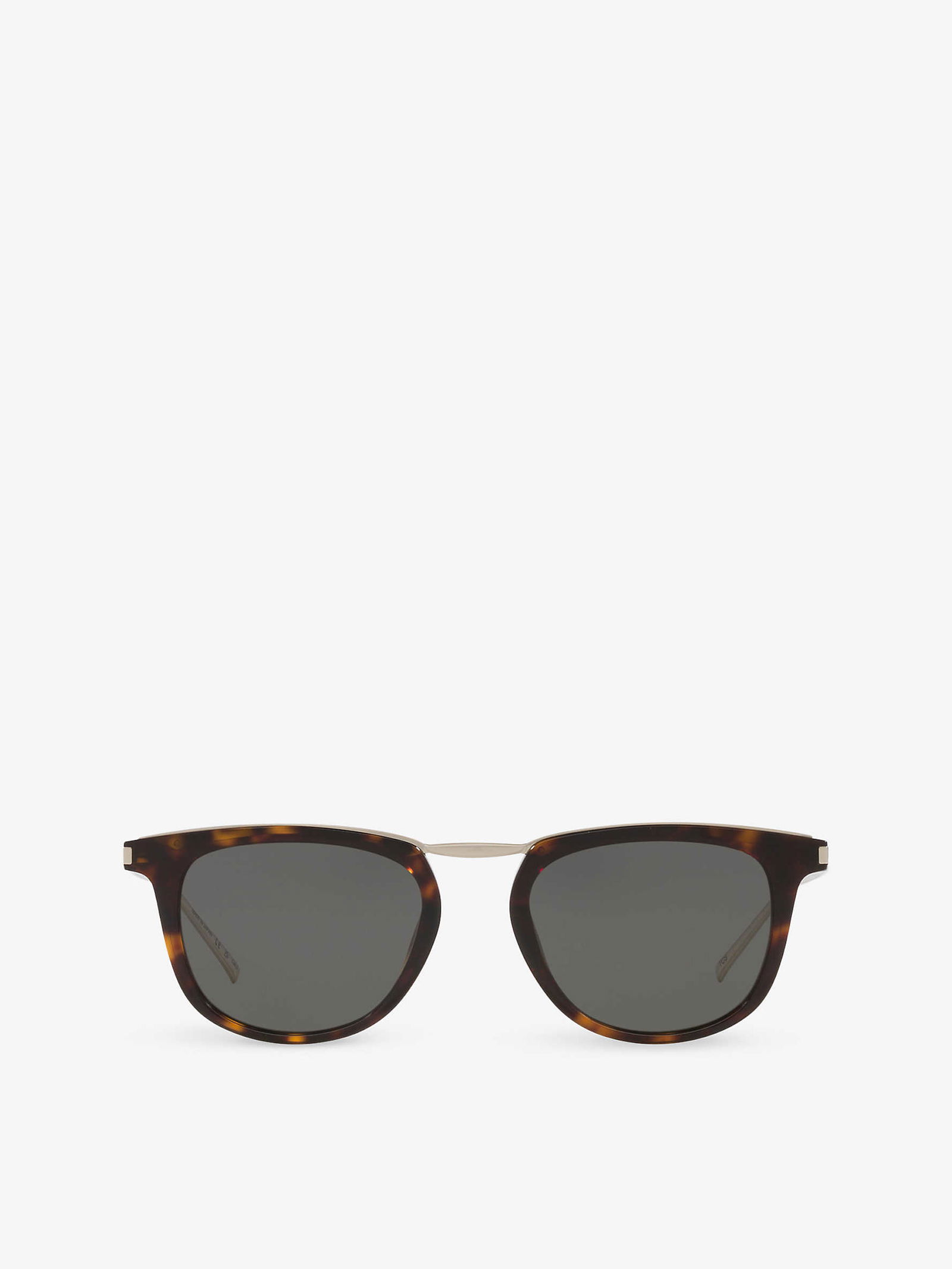 SAINT LAURENT YS000620 SL 753 Round-Frame Acetate Sunglasses in Brown ...