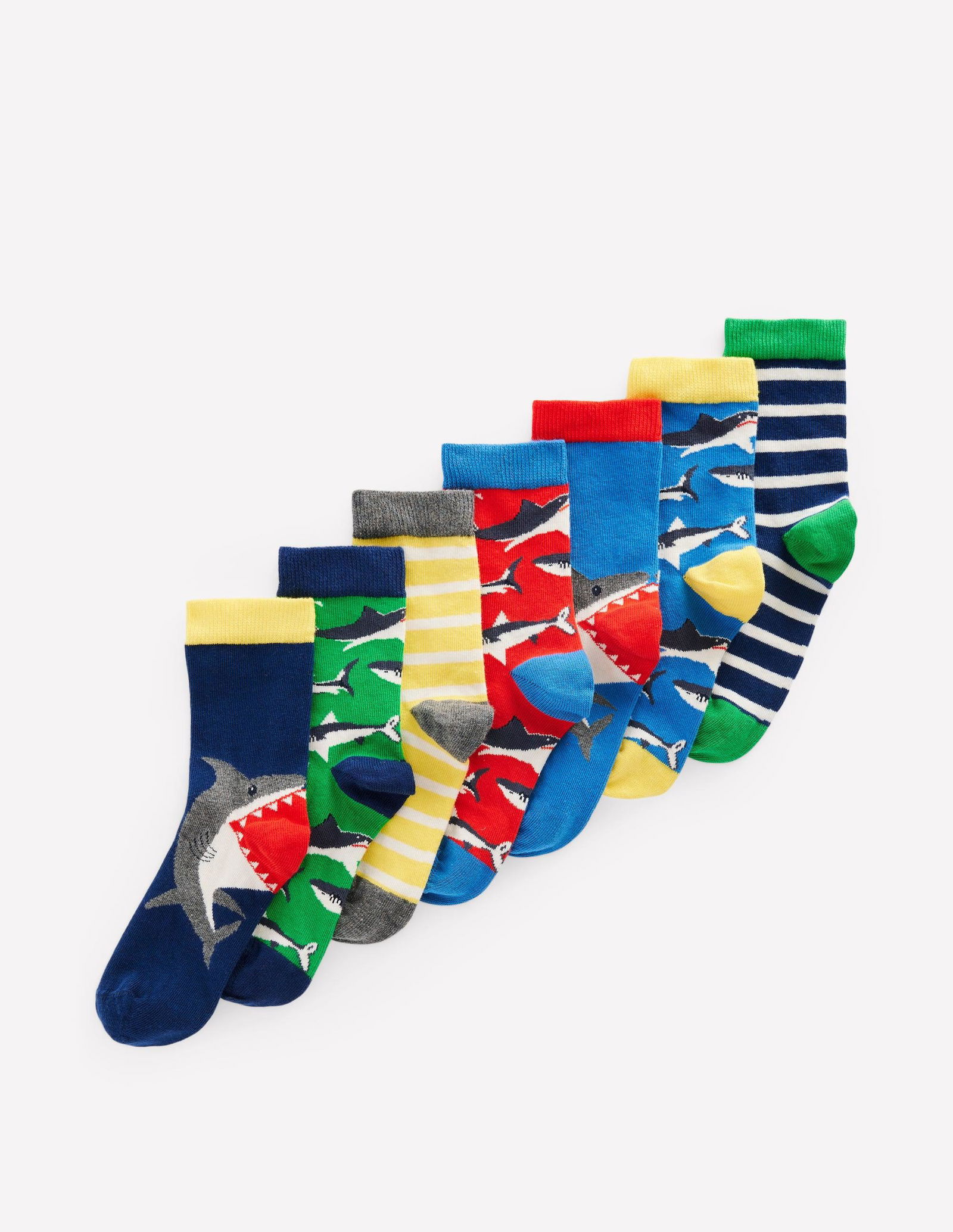 BODEN Sharks Socks 7 Pack | endource